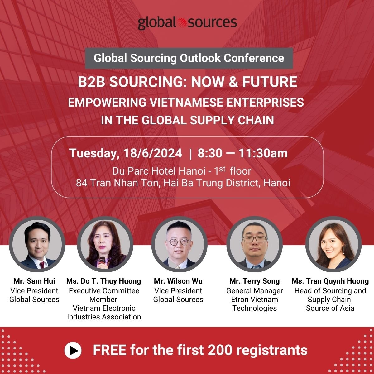 [Upcoming event] Speaking at Global Source Conference